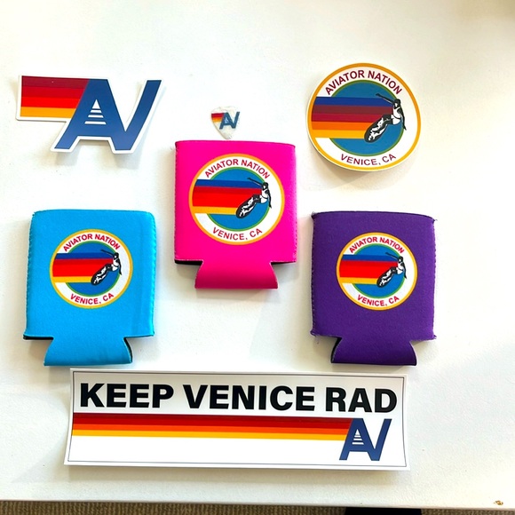 Aviator Nation | Accessories | New Aviator Nation Venice Koozies Guitar ...